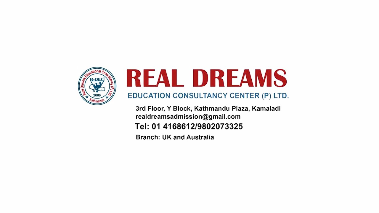 Real Dreams Educational Consultancy UK PROGRAM - YouTube