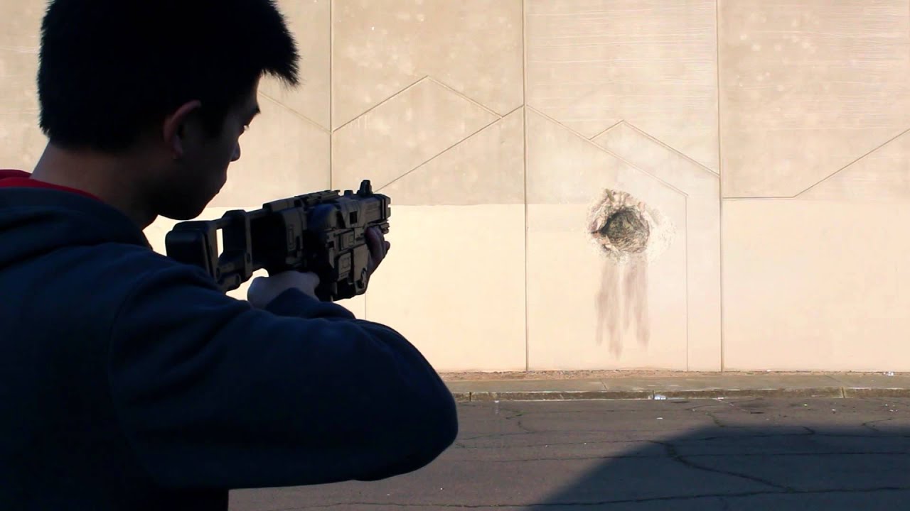 Real life fusion rifle/shotgun - YouTube