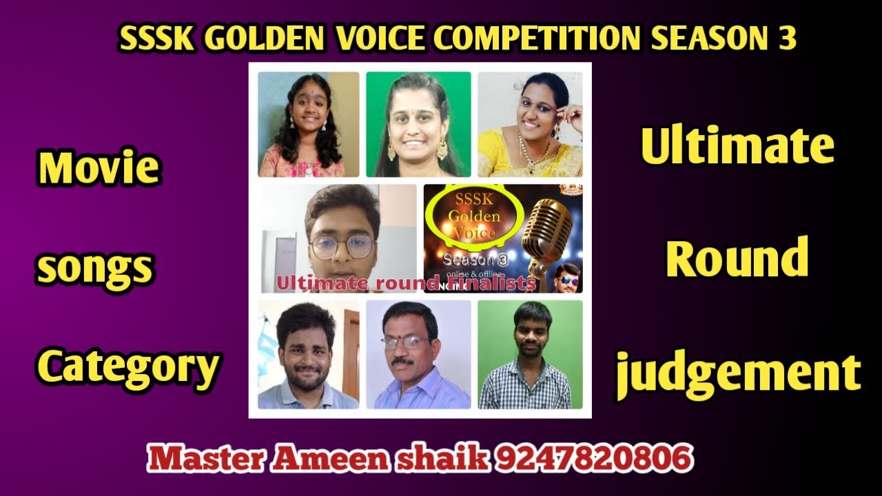 Sssk golden voice competition ultimate round judgement |movie songs ...