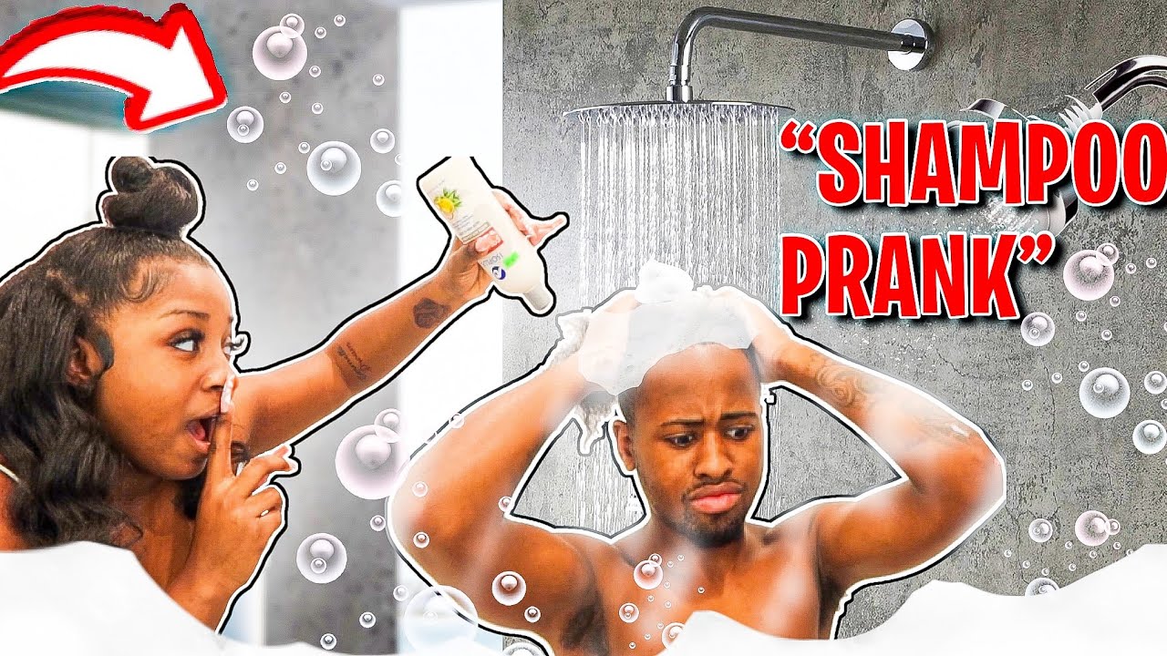 SHAMPOO PRANK ON BOYFRIEND 😂 *FUNNIEST ONE* - YouTube