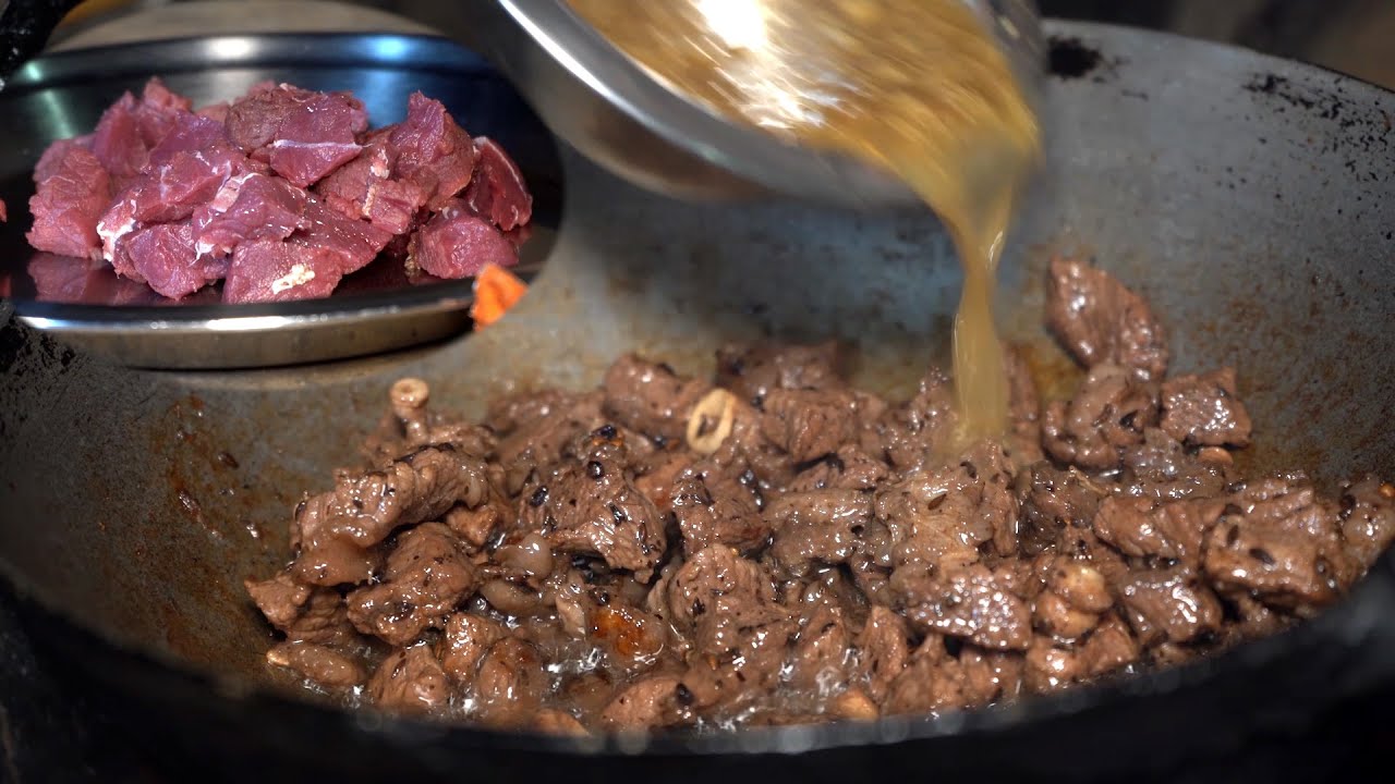 Local Buff curry & rice cooking for lunch || Rural Nepal & natural ...