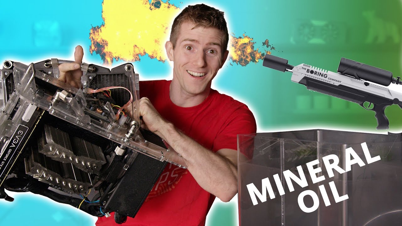 Fixing the Mineral Oil PC with a FLAMETHROWER - YouTube