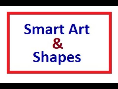 06 Smart Art and Shapes (Word Practice 3) - YouTube