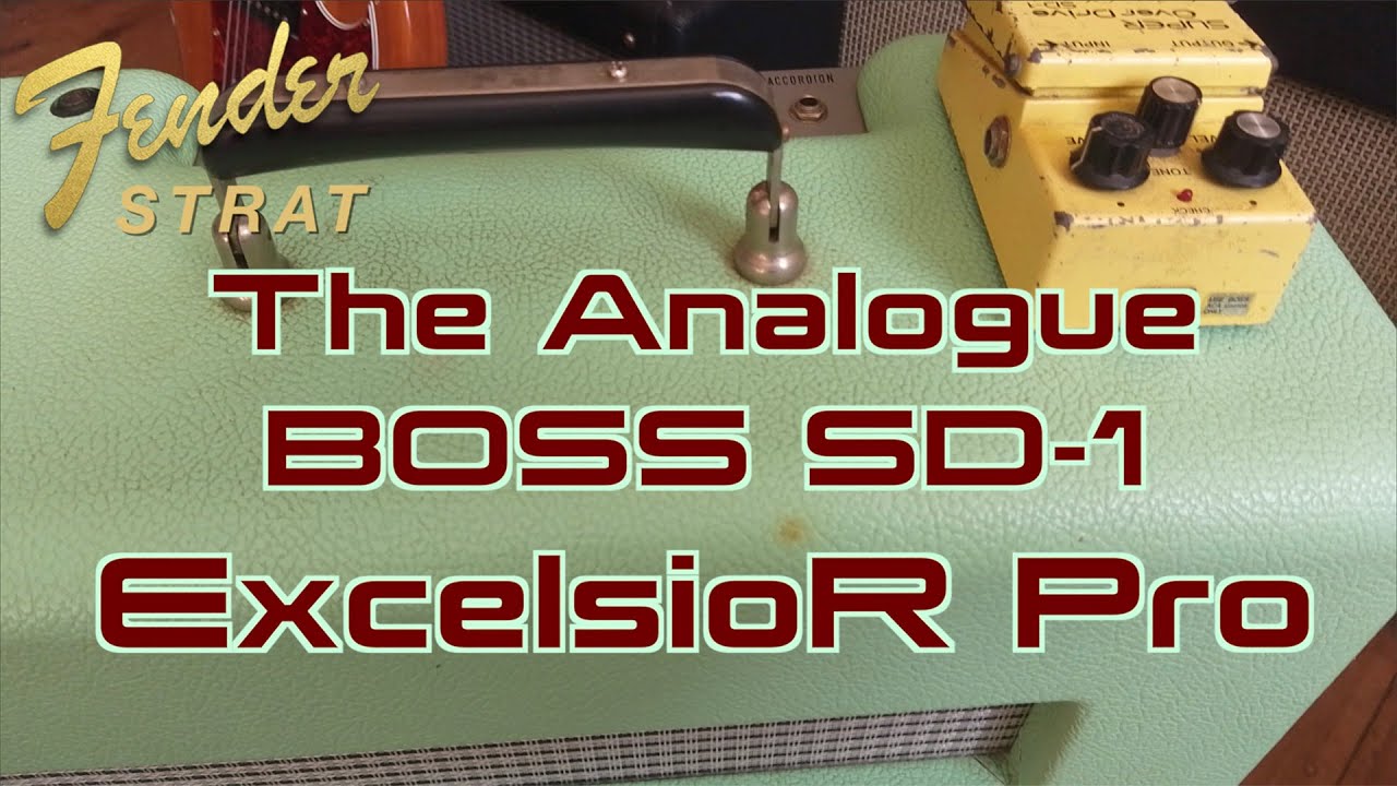 ANALOGUE BOSS SD-1 OVERDRIVE, THE PAWN SHOP SERIES EXCELSIOR PRO AMP ...