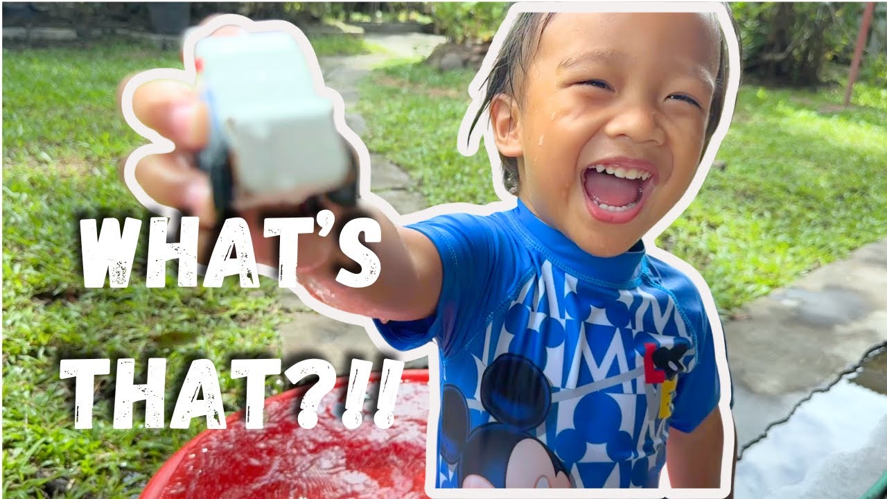 A 2-Year-Old's Fascination with Cars and Surroundings During Bath Time ...