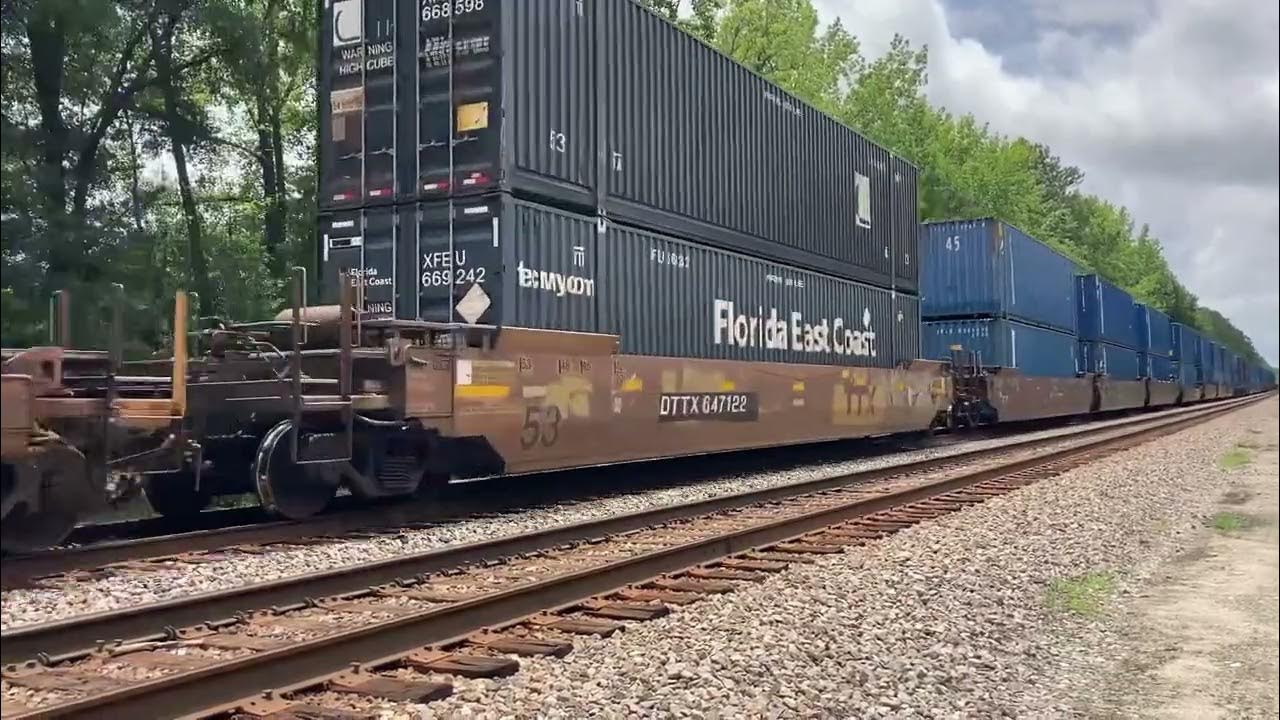 CSX I038 Double Stack Train NB - YouTube
