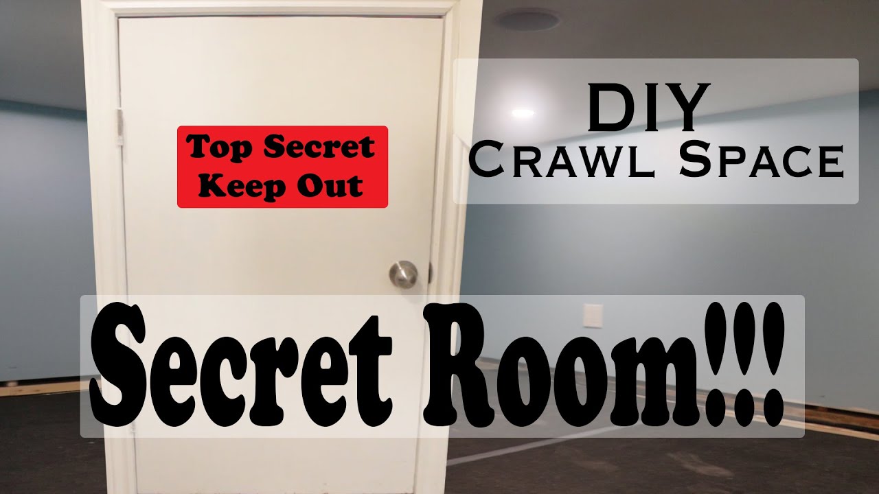 DIY Crawlspace Secret Room - YouTube