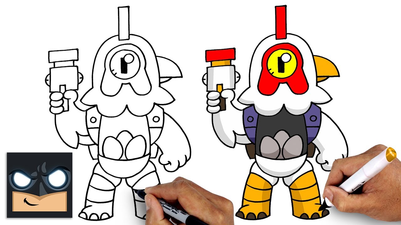 How To Draw Chicken Rico - Brawl Stars
