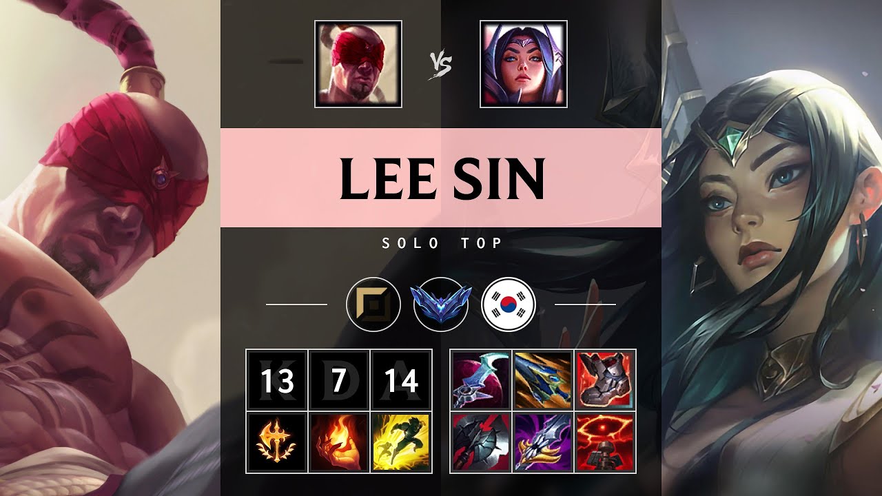 Lee Sin Top vs Irelia: Triple Kill, Rampage - KR Diamond Patch 25.S1.1 - YouTube