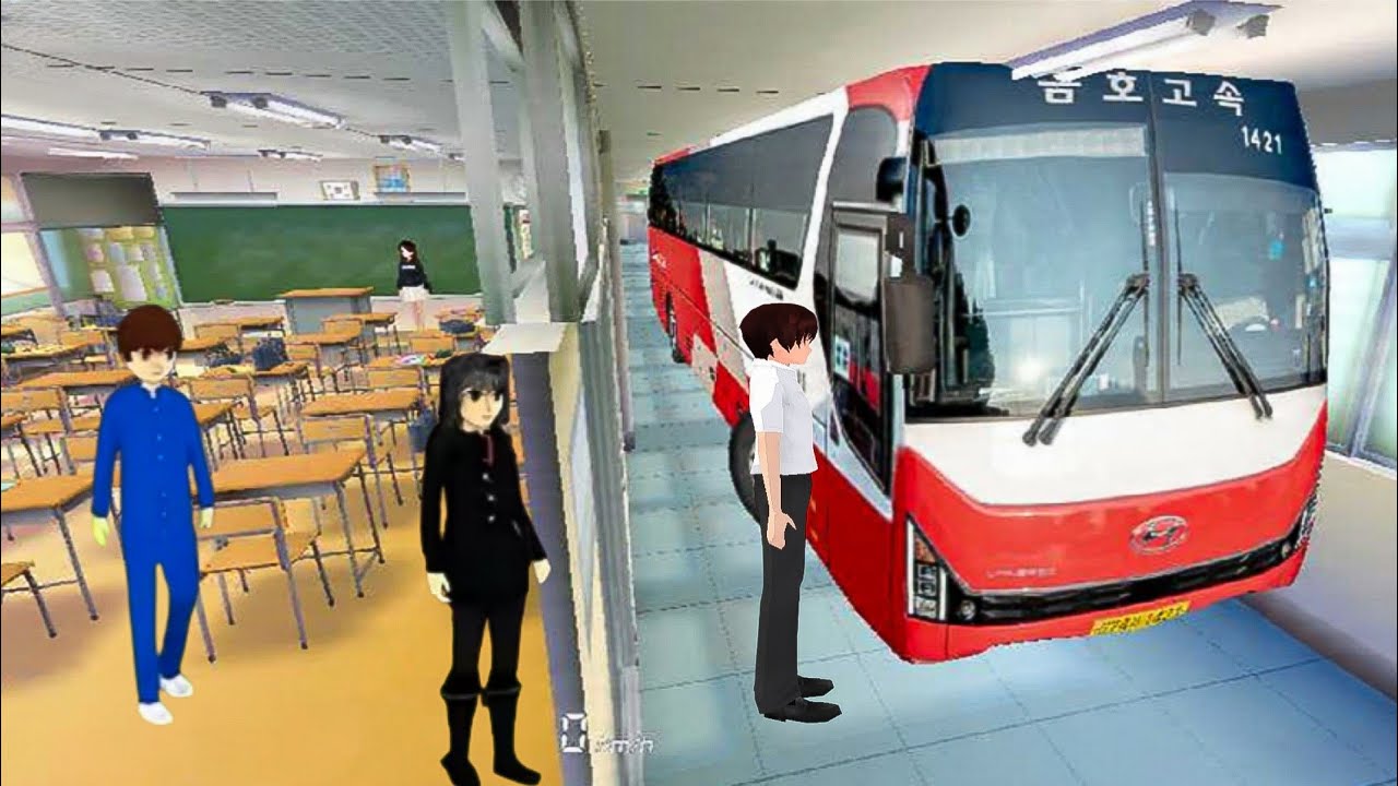 Bus Inside Classroom 😱 Extreme Glitch Gameplay | 3D Driving Class 2 ...