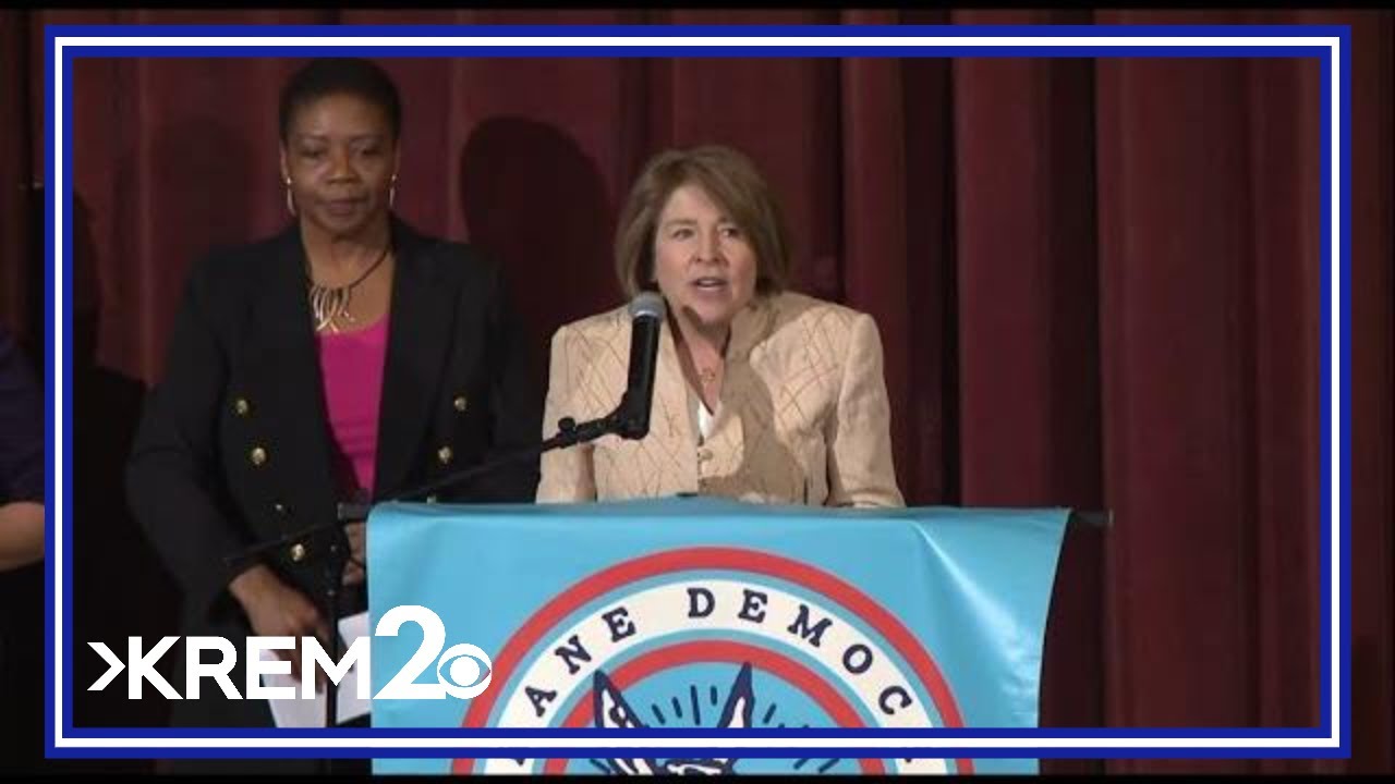 Lisa Brown Gives Speech Following First Round of Election Results ...