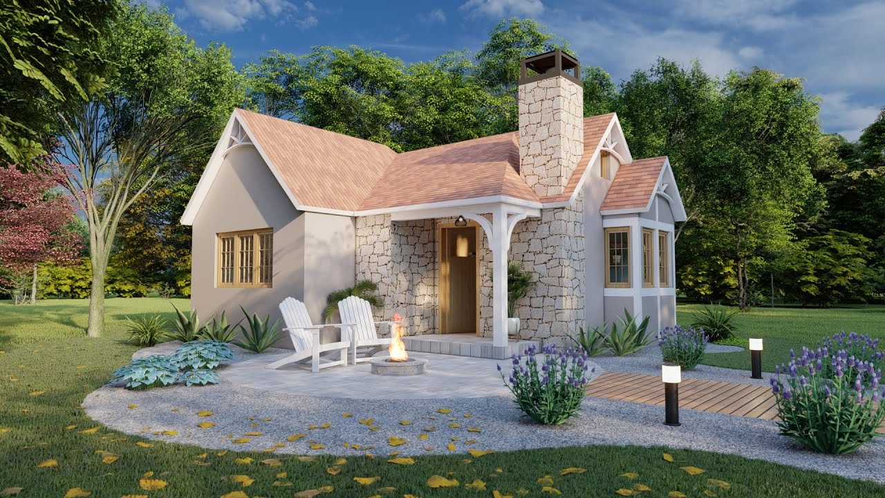 Descubre la BELLEZA de ésta pequeña CASA DE CAMPO | Casa de 50m2 - YouTube