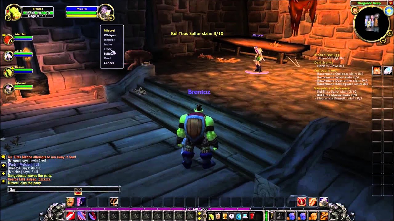 |HD| Nostalrius vanilla wow warrior gameplay - YouTube
