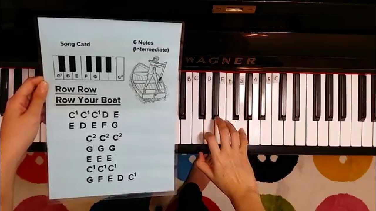 How to play Row Row Row Your Boat on the Piano - YouTube