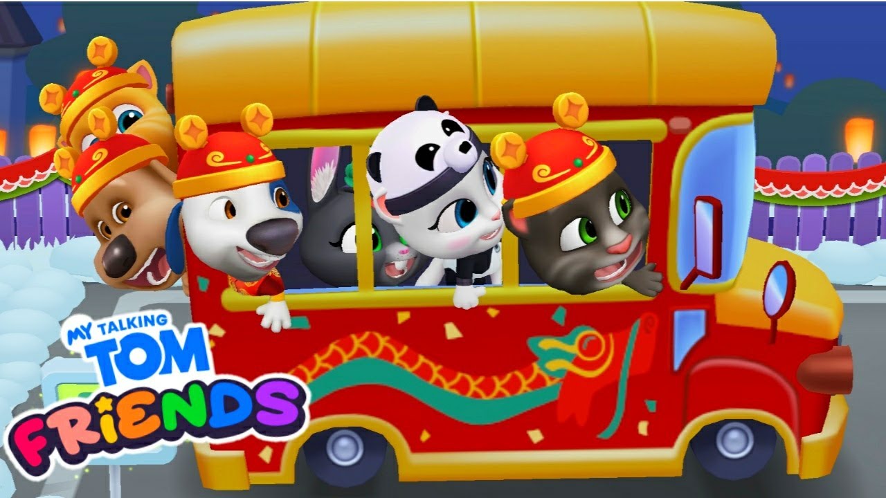 Dragon Bus Unlocked My Talking Tom Friends Lunar New Year Update ...