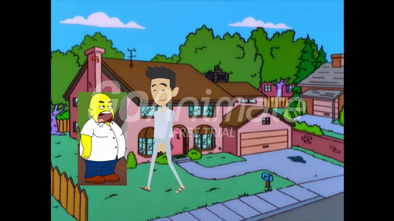 Raphy went to The Simpsons House while grounded - YouTube