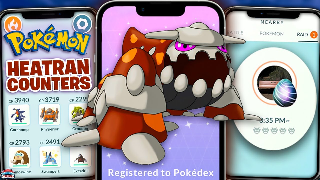 Heatran w Magma Storm Raid Guide - 100 IVs, Weaknesses - YouTube