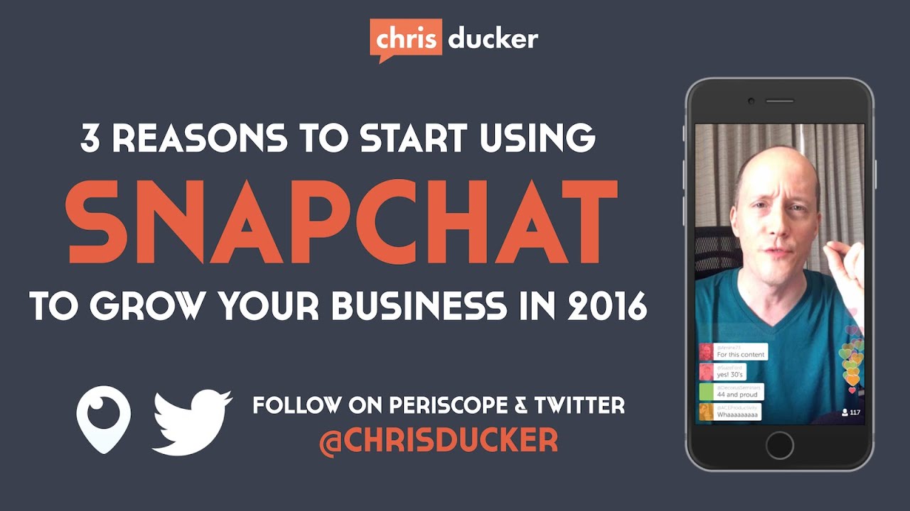 3 Reasons to Use SNAPCHAT to Grow Your Business in 2016 - YouTube