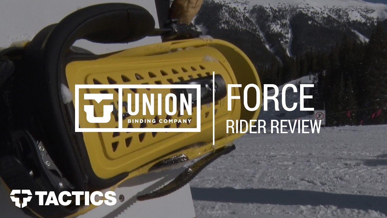 Union Force 2018 Snowboard Binding Rider Review - Tactics - YouTube