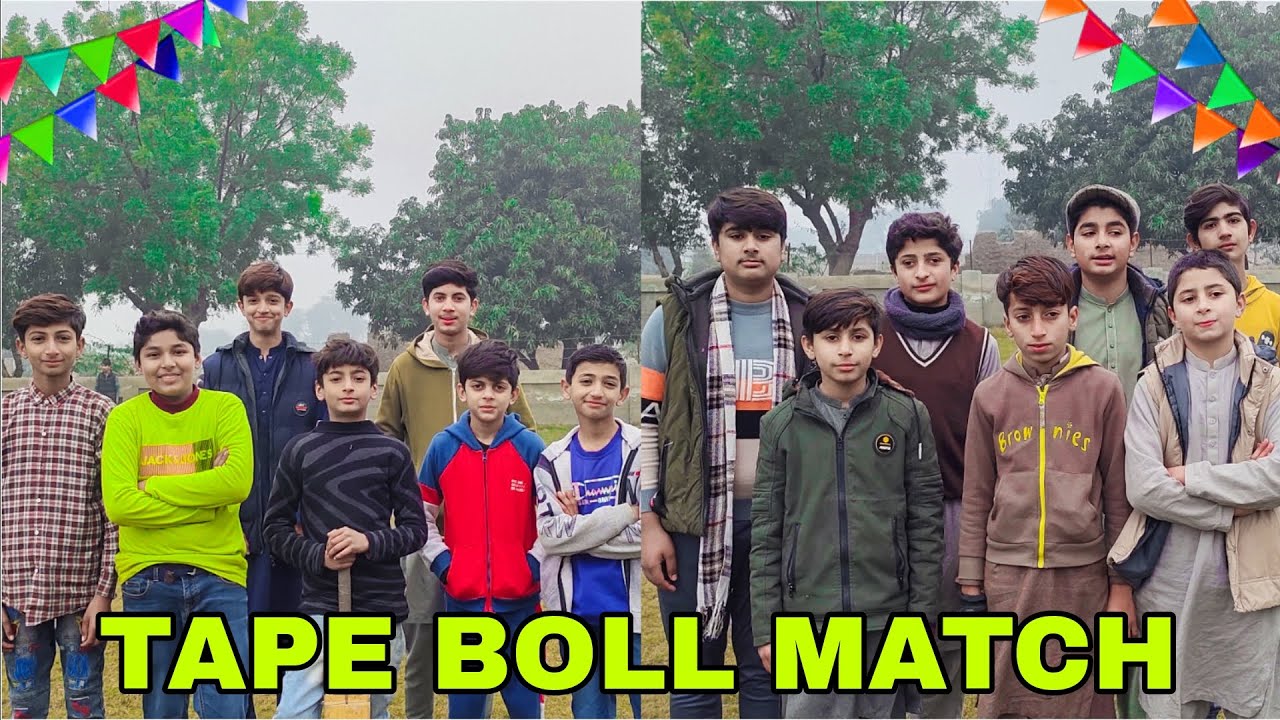 TAPE BOLL MATCH 🏏 |7 VS 7 |FUNNY VLOG 😂|REHAN SALEEM WORLD - YouTube