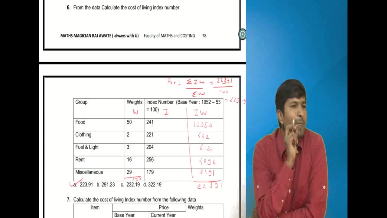 CPT / CA foundation Maths revision lecture 6 Index number - YouTube