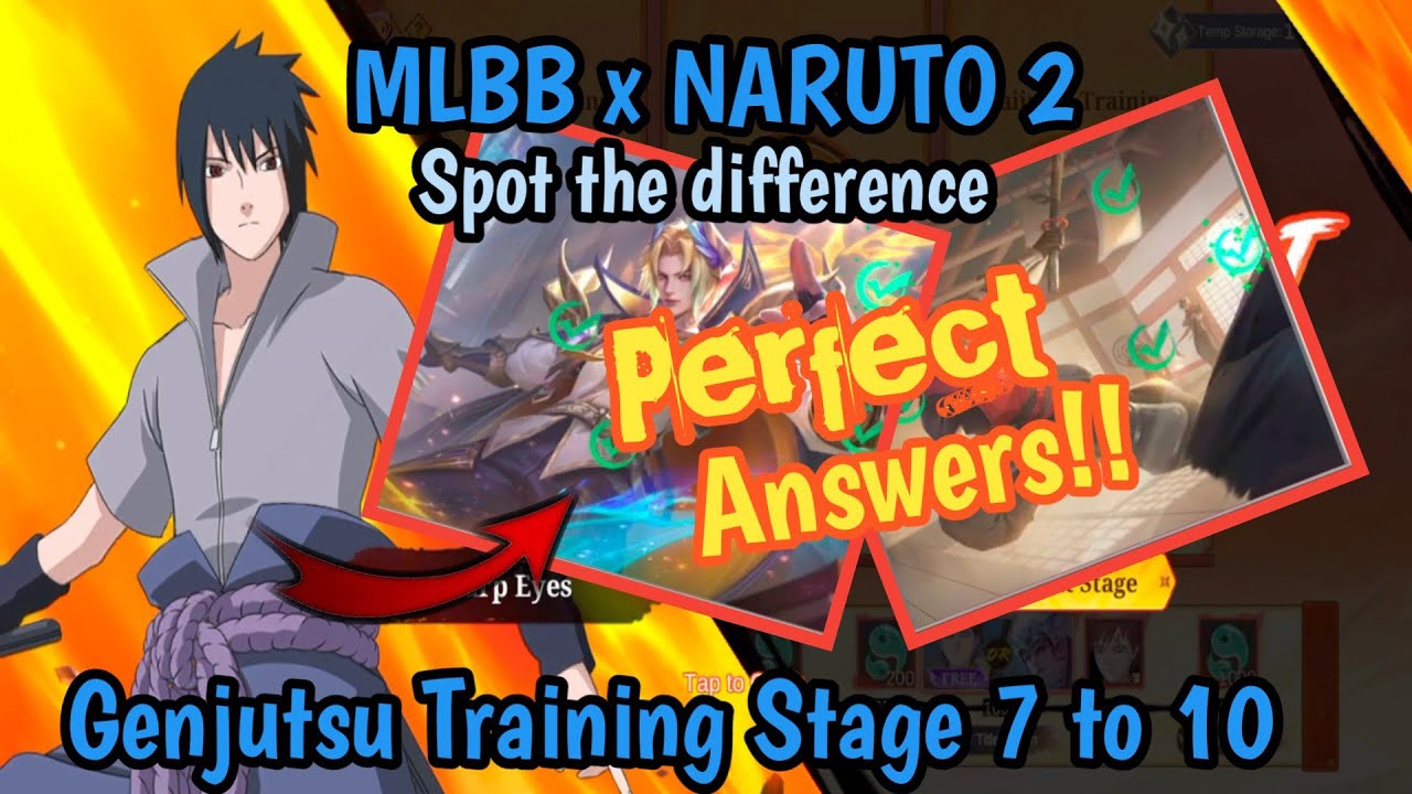 MLBB x NARUTO 2 GENJUTSU TRAINING SPOT THE DIFFERENCE STAGE 7 TO 10 ...