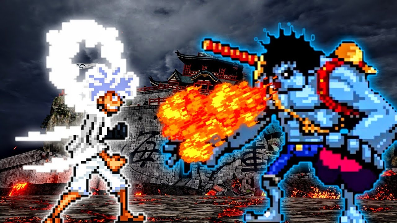 Luffy Gear 5 V3 OP VS Nightmare Luffy V3 OP in Jump Force #mugen - YouTube