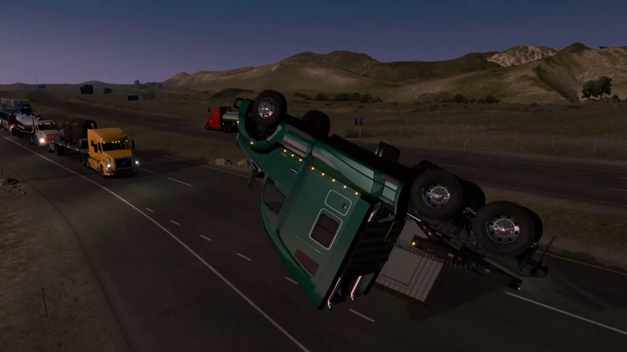 American Truck Simulator | ATS | Funny Fails / Crashes I Crazy Bus ...
