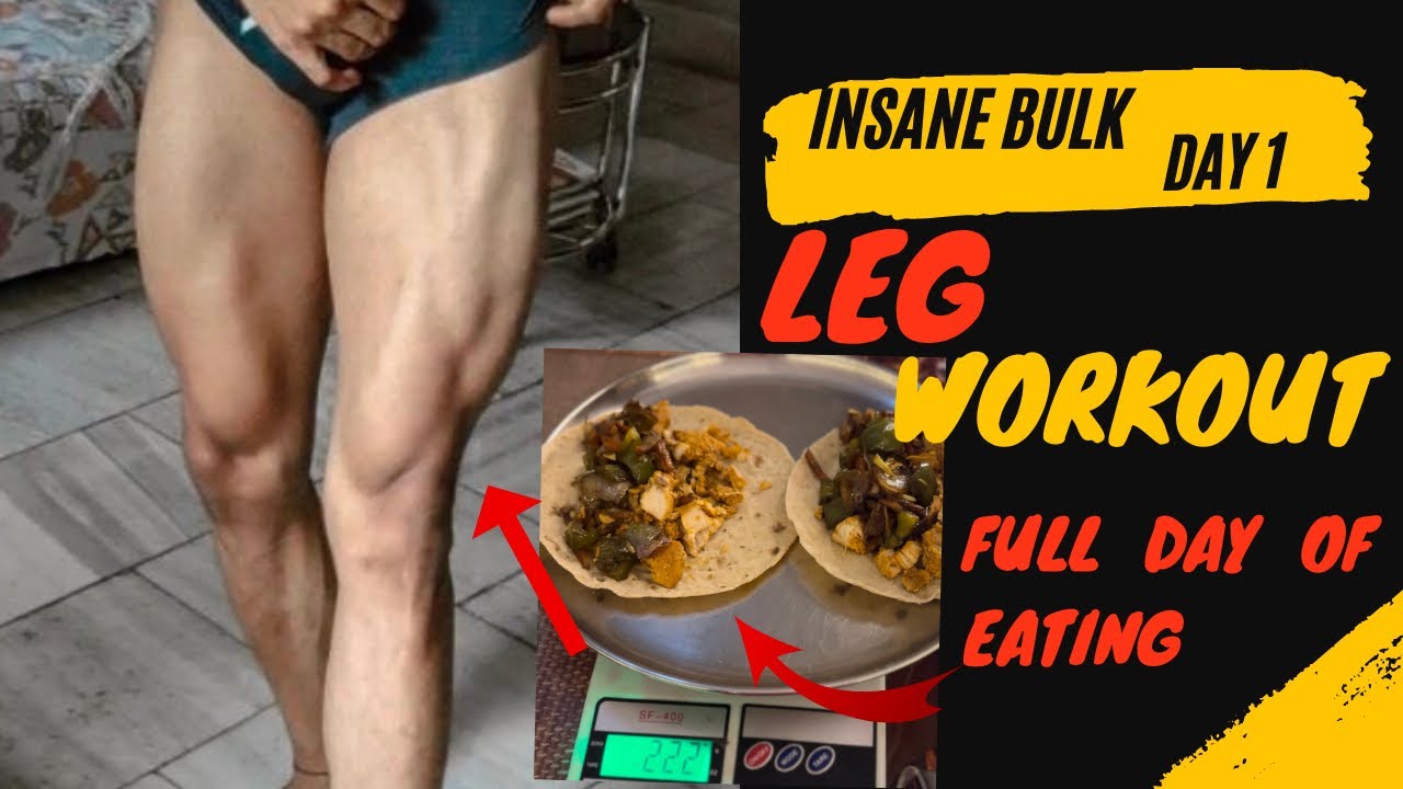 Insane Bulk || Day 1 || Full day of eating || without supplements ...
