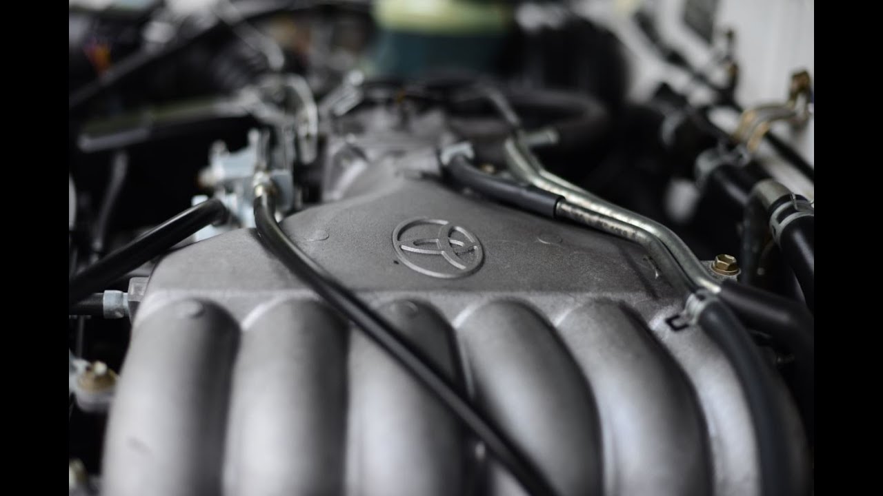 23 years old Toyota Prado 90 5VZ-FE engine (absolutely mint) - YouTube