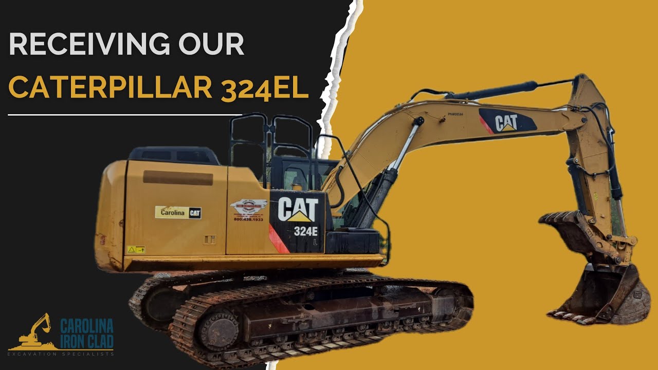 Receiving our Caterpillar 324EL (Excavator) - YouTube