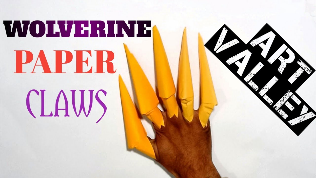 How to make paper claws (Easy) Origami (Hobby) - YouTube