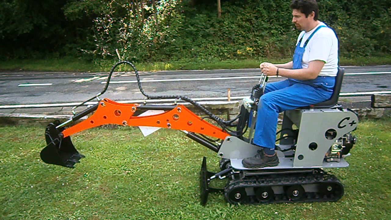 Micro pelle "libellule" construction Miny&Fils - YouTube