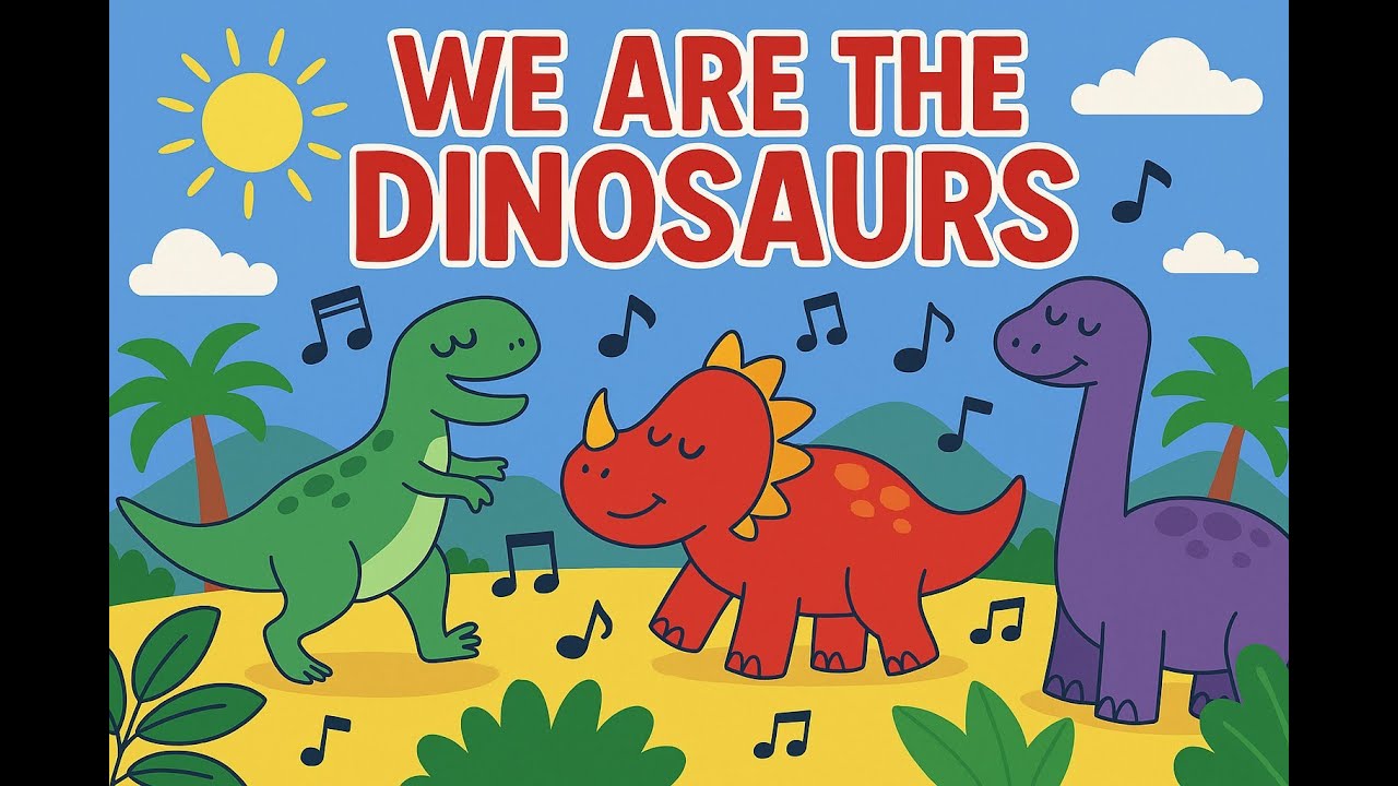 We Are the Dinosaurs! Kids Movement Song - YouTube