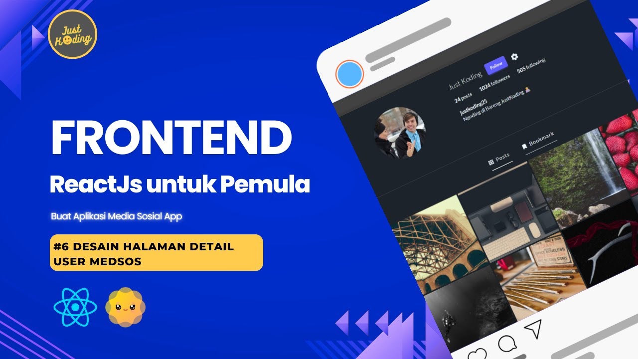 Belajar ReactJS Frontend #6 | Desain Halaman Detail User Feed - YouTube