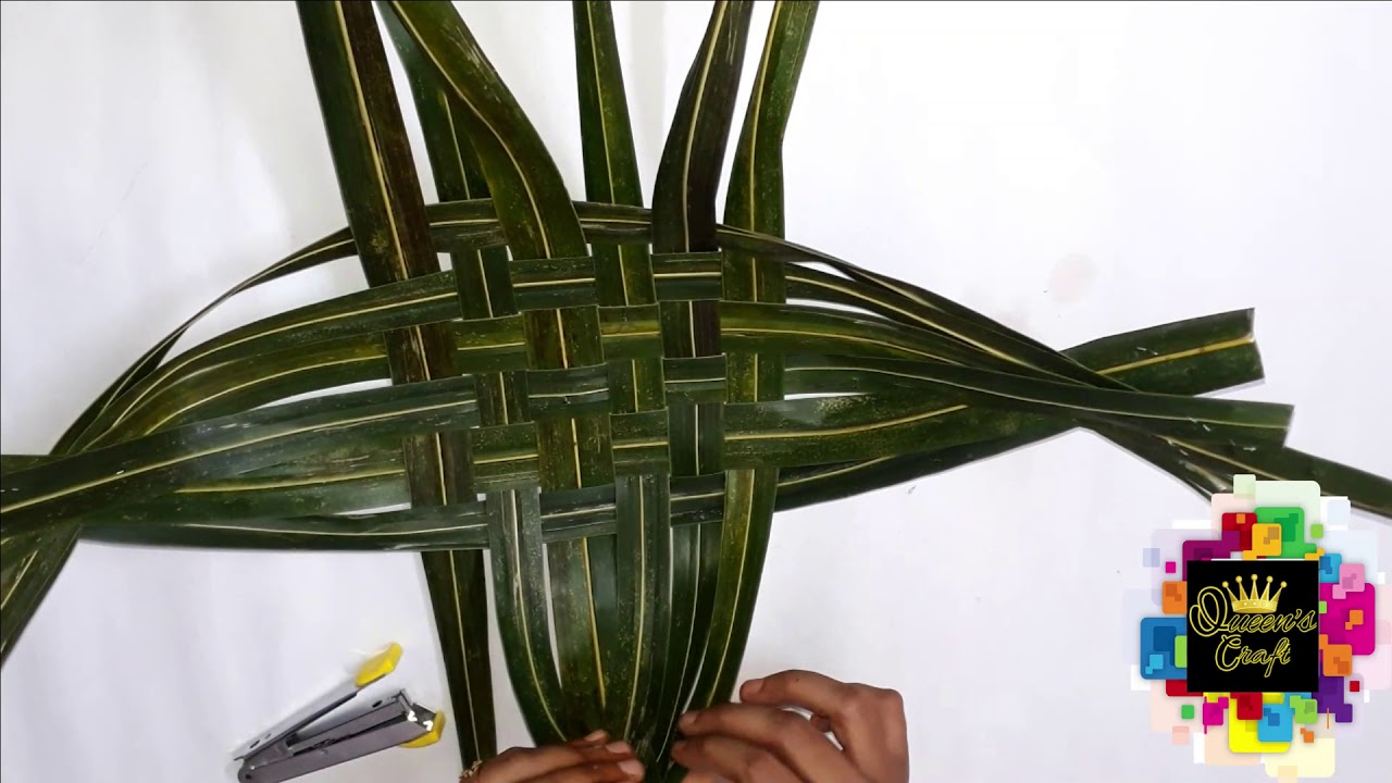 How To Make Basket With Coconut Leaves Wonder From Waste YouTube how-to-make-basket-with-coconut-leaves-wonder-from-waste-youtube