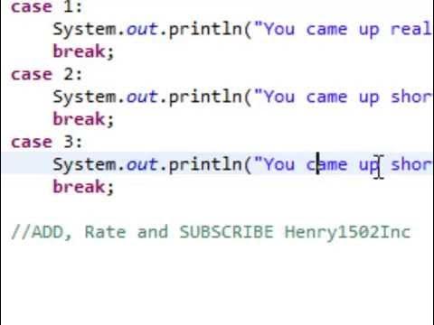 Java Programming Tutorial-#5- Switch Statements- 21 Card Game - YouTube