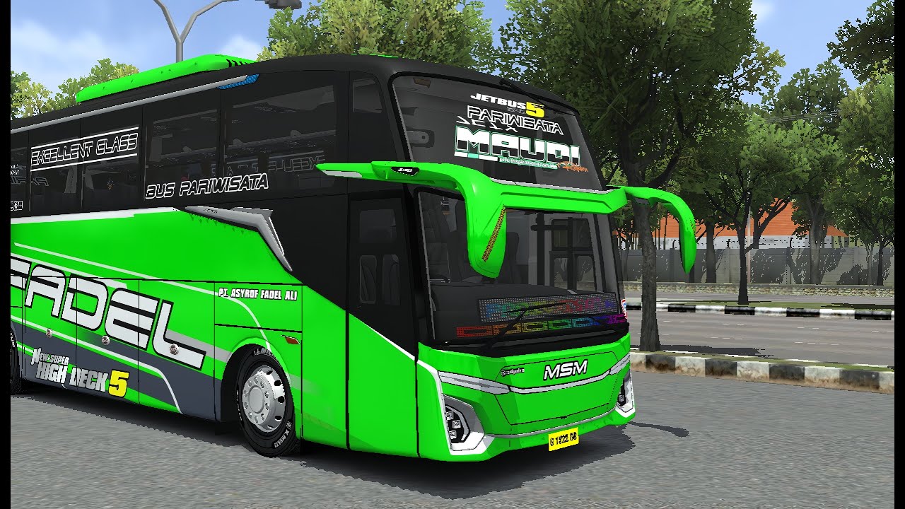 LIVERY MSM ASYROF MAUDI ,,JETBUS 5 .MOD TERBARU KP PROJECTS - YouTube