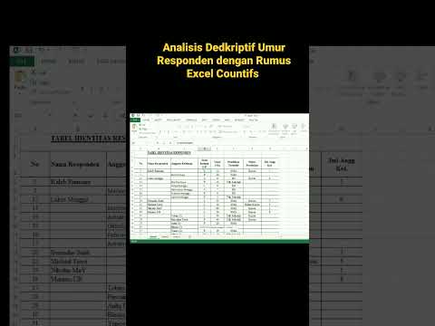 Analisis Deskriptif Menggunakan Rumus Countifs Pejuang Skripsi - YouTube