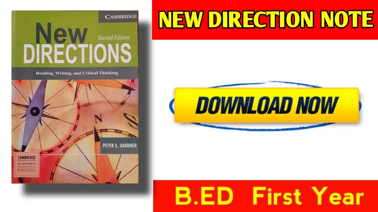 New Direction Note [Imp questions + Summary] B.ed first year. - YouTube