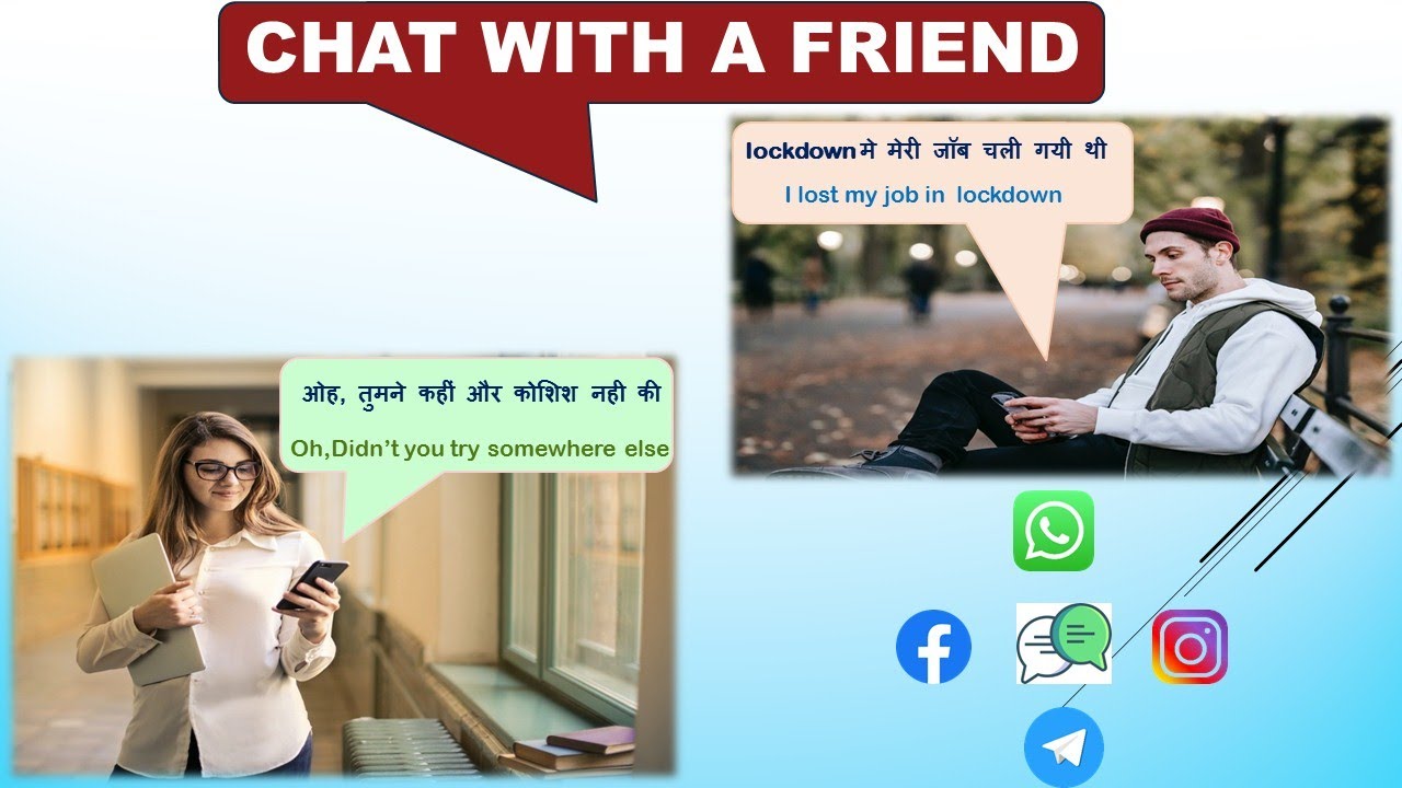 Chatting With Friend In English | English Chatting | Chatting Sentences ...