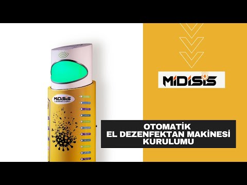 Temassız Otomatik El Dezenfektan Makinesi Kurulumu - Midisis