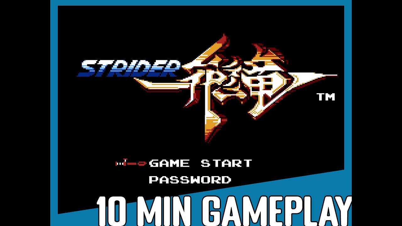 10 Minute Gameplay: Strider (1989) NES - YouTube