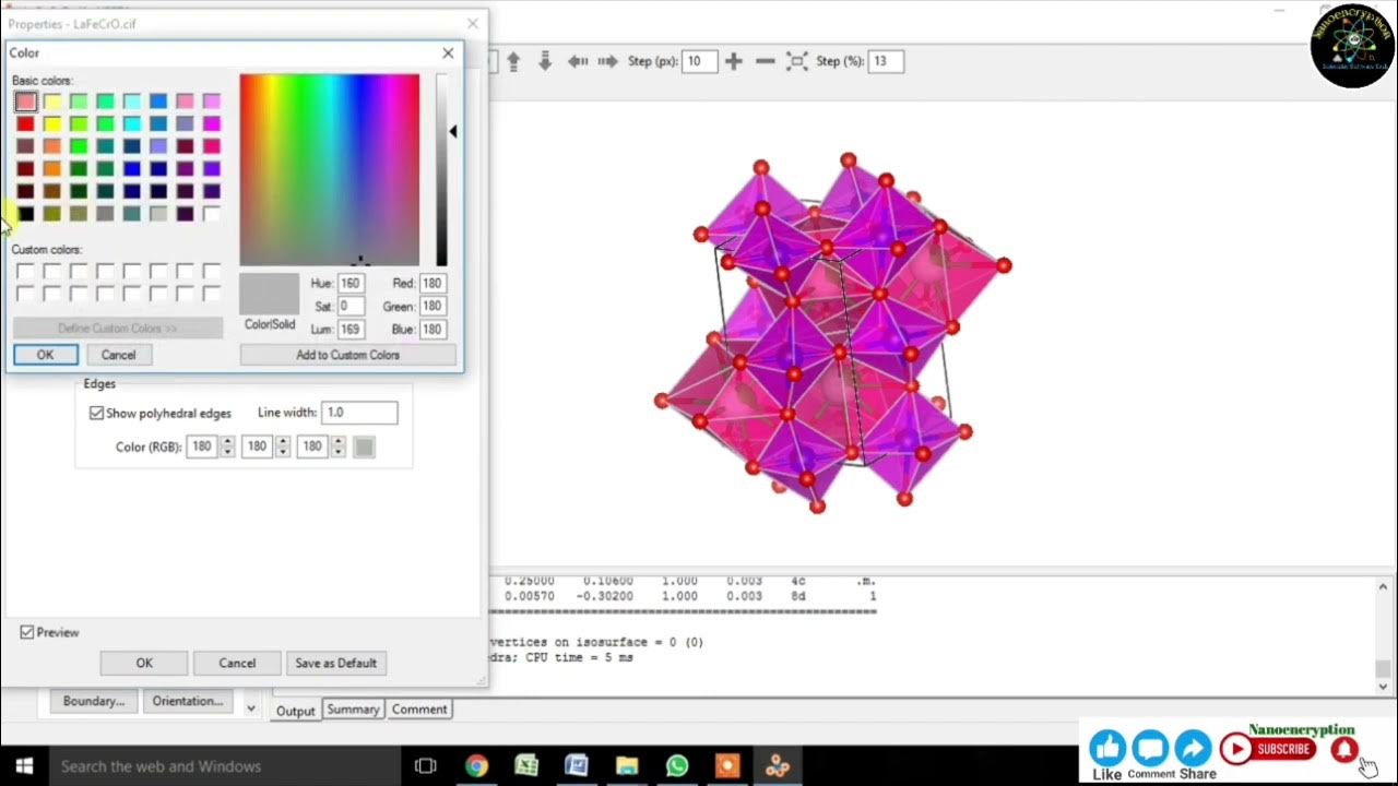 How to download a CIF file from COD and generate crystal structure ...