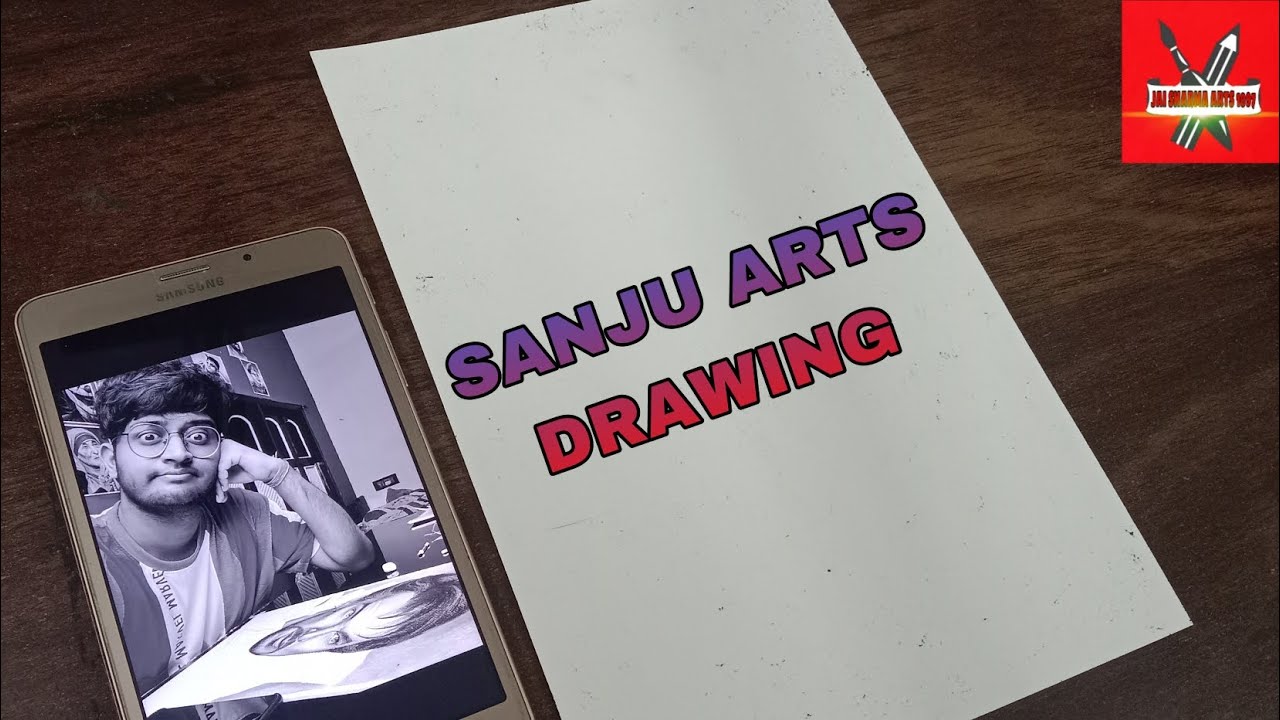 REALSITIC DRAWING OF SANUJU BASU SIR || JAI SHARMA @SanjuArts7 - YouTube