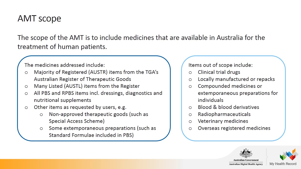 Introduction to the Australian Medicines Terminology: Webinar Review ...