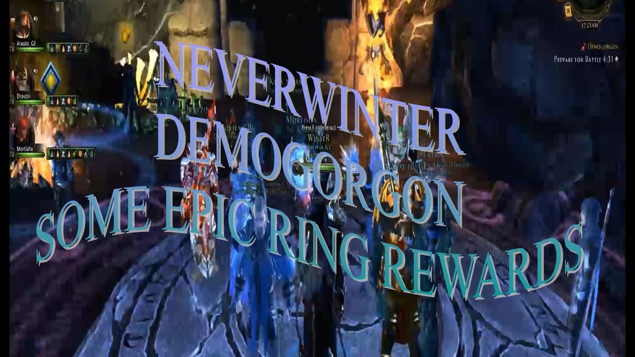 Neverwinter Demogorgon Runs Epic Ring Rewards Gameplay With The ...
