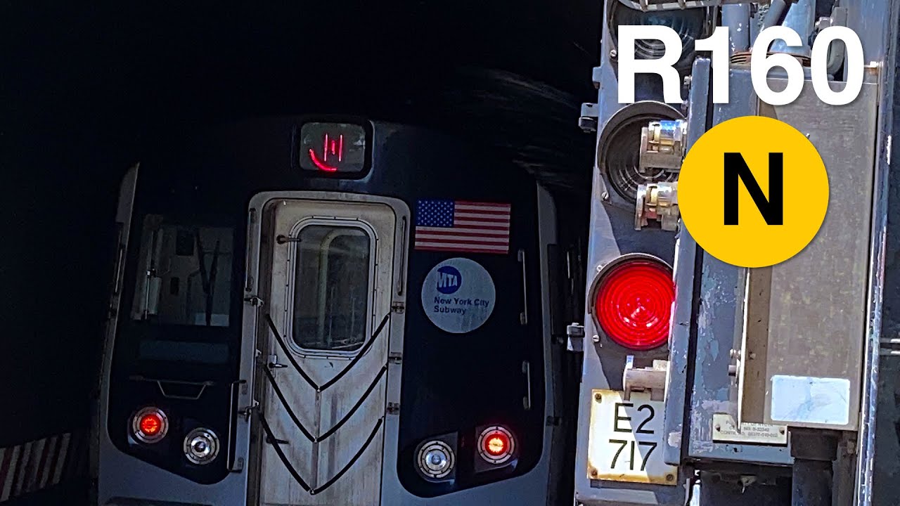 R160B Alstom (N) Train at Kings Highway (2021) - YouTube