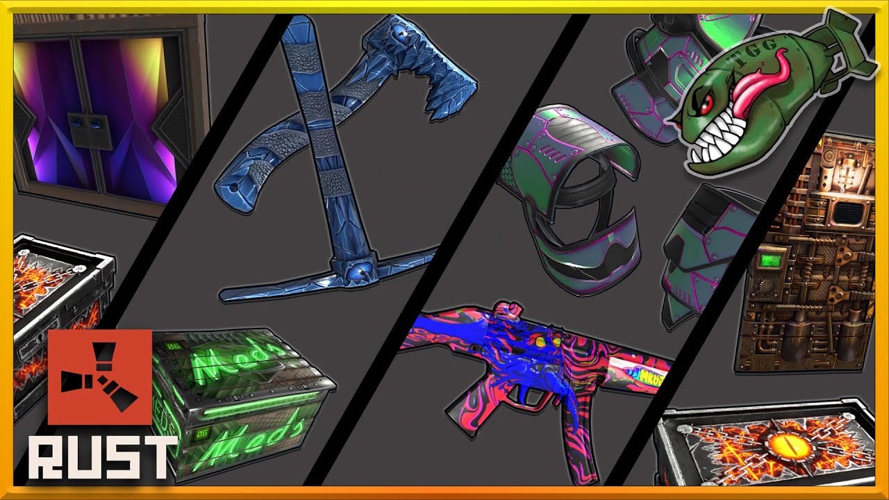 Rust Skins | Chameleon Roadsign Armor, Ice Eye Metal Tools, Neon Small ...