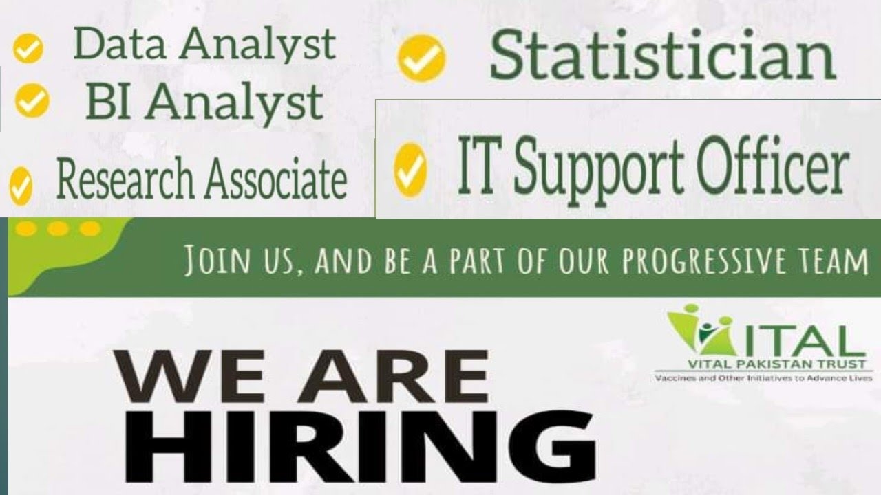 Vital Pakistan Trust NGO jobs in Pakistan | Data analyst research ...